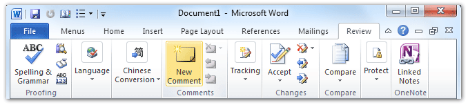 Where Is The Insert Comment In Microsoft Word 2007 2010 2013 2016 