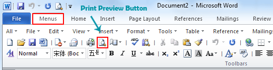 Where Is The Print Preview In Microsoft Word 2007 2010 2013 2016 