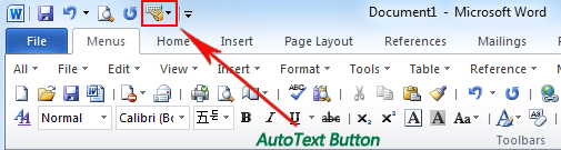How To Add And Use The AutoText Function In Microsoft Word 2007 And 2010